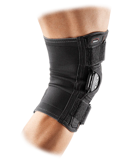 Pisces Healthcare Solutions. Knee brace w/ polycentric hinges & cross
